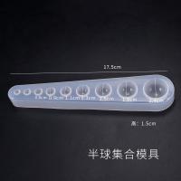 China DIY Crystal Dropping Glue Mold Multi Specification Hemisphere Collection Mold Pendant Jewelry Hemisphere Silicone Mold for sale