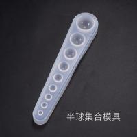 China DIY Crystal Dropping Glue Mold Multi Specification Hemisphere Collection Mold Pendant Jewelry Hemisphere Silicone Mold for sale