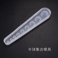 China DIY Crystal Dropping Glue Mold Multi Specification Hemisphere Collection Mold Pendant Jewelry Hemisphere Silicone Mold for sale
