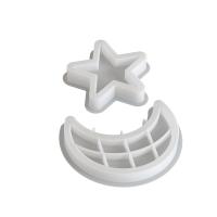 China Star Moon Gypsum Ornament Tray Silicone Mold DIY Five pointed Star Candlestick Dish Dropping Mold for sale