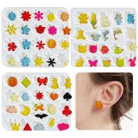 China Collecting earrings, earrings, silicone molds, stars, moon, snowflakes, small flowers, cat earrings, drip glue molds for sale