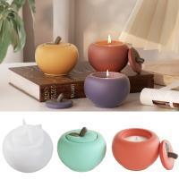 China Yumeiren Crystal Drip Glue DIY Resin Gypsum Apple Storage Box Storage Can Candle Cup Table Silicone Mold for sale