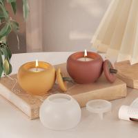 China Yumeiren Crystal Drip Glue DIY Resin Gypsum Apple Storage Box Storage Can Candle Cup Table Silicone Mold for sale
