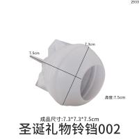 China DIY Christmas Candle Dropping Glue Grinding Gypsum 3D Elk Socks Christmas Fruit Ornament Silicone Mold for sale