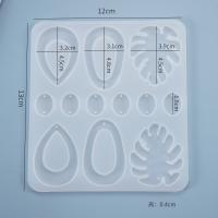 China Drip glue mold ear hook earring earring pendant crystal drip glue jewelry pendant decoration silicone mold for sale