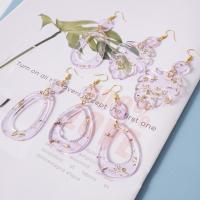 China Drip glue mold ear hook earring earring pendant crystal drip glue jewelry pendant decoration silicone mold for sale