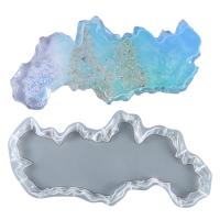 China DIY crystal dropper tray mold with irregular crystal patterns, long swing table, and silicone mold for decorative parts for sale