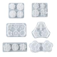 China DIY crystal dropper resin grinding tool, multiple 3D crown flower petal patch pendant silicone molds for sale
