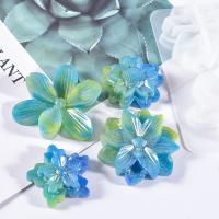 China DIY crystal dropper resin grinding tool, multiple 3D crown flower petal patch pendant silicone molds for sale