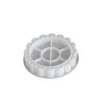 China Aromatherapy gypsum cement drip glue circular bead lace tray silicone mold DIY storage tray mold for sale
