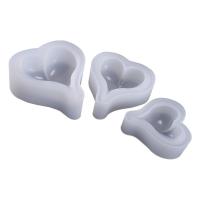 China Crystal dropper mold DIY jewelry long tail heart high brightness three types of heart silicone molds, large, medium and small for sale