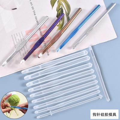 China DIY crystal dropper molds, ten crochet silicone molds, knitting yarn tools, spot wholesale for sale