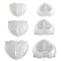 China Heart shaped large, medium, small relief heart-shaped pattern gypsum ornament DIY aromatherapy candle souvenir silicone mold for sale