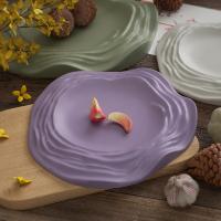 China Crystal Drip Glue Gypsum Cement Irregular Tray Silicone Mold Wave Water Ripple Plate Dish Mold for sale