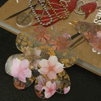 China Source Crystal Dropping Resin Grinding Tool Irregular Leaf Clover Pendant Hanging Silicone Mold for sale