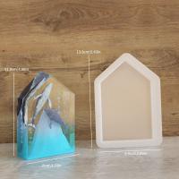 China DIY Crystal Dropping Glue Large, Medium, Small, Three Dimensional Blank House Candle Gypsum Decoration Bookshelf Silicone Mold for sale