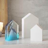 China DIY Crystal Dropping Glue Large, Medium, Small, Three Dimensional Blank House Candle Gypsum Decoration Bookshelf Silicone Mold for sale