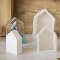 China DIY Crystal Dropping Glue Large, Medium, Small, Three Dimensional Blank House Candle Gypsum Decoration Bookshelf Silicone Mold for sale