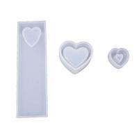 China DIY crystal dropper mold heart-shaped box hollow pendant bookmark mold hanging decoration silicone mold for sale