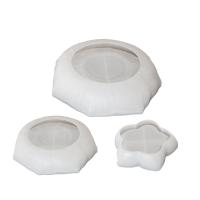 China DIY crystal drip glue five petal flower seven petal flower storage tray aromatherapy gypsum flower dish silicone mold for sale