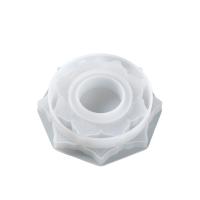 China Crystal dropper DIY resin grinding tool irregular pattern flower candle holder storage silicone mold for sale