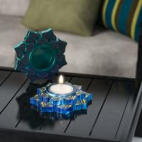 China Crystal dropper DIY resin grinding tool irregular pattern flower candle holder storage silicone mold for sale