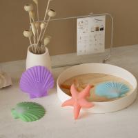 China Drip glue mirror starfish shell hanging keychain DIY expanded fragrance gypsum candle ornament silicone mold for sale