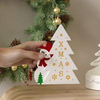 China DIY Christmas Snowman Christmas Tree Aromatherapy Gypsum Platform Candle Decoration Silicone Mold for sale