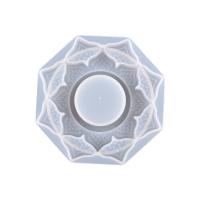 China DIY adhesive resin plaster retro multi-level irregular shaped candle holder silicone mold mirror for sale