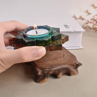 China DIY adhesive resin plaster retro multi-level irregular shaped candle holder silicone mold mirror for sale