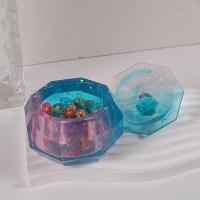 China DIY Crystal Dropping Gel Storage Box Mold Cut Surface Gem Storage Box Jewelry Storage Epoxy Resin Can Silicone Grinding for sale