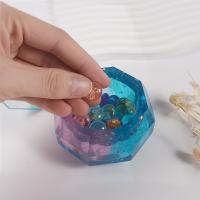 China DIY Crystal Dropping Gel Storage Box Mold Cut Surface Gem Storage Box Jewelry Storage Epoxy Resin Can Silicone Grinding for sale
