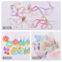 China DIY Dropping Punk Wind Star Earrings Pendant Grinding Hollow Butterfly Keychain Pendant Silicone Mold for sale