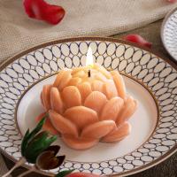 China DIY Crystal Dropping Gel Mirror Size Lotus Jewelry Grinding Aromatherapy Gypsum Candle Flower Silicone Mold for sale