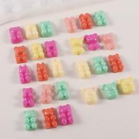 China Mini 45 grid cartoon teddy bear bunny mouse fire paint wax gummy candy mold full page teddy bear silicone dropper mold for sale