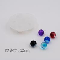 China Crystal dropper glue round bead silicone mold DIY handmade jewelry triangle dried flower resin pendant mold for sale