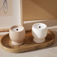 China DIY Crystal Dropping Glue Smooth Striped Wine Glass Storage Can Aromatherapy Gypsum Candle Cup Silicone Mold for sale