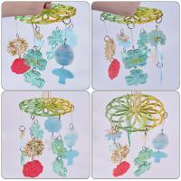 China DIY Dropping Mold Clover Petals Leaves Mushroom Cactus Hanging Silicone Mold Easter for sale