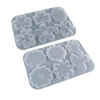 China DIY Dropping Mold Clover Petals Leaves Mushroom Cactus Hanging Silicone Mold Easter for sale
