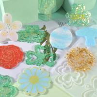 China DIY Dropping Mold Clover Petals Leaves Mushroom Cactus Hanging Silicone Mold Easter for sale