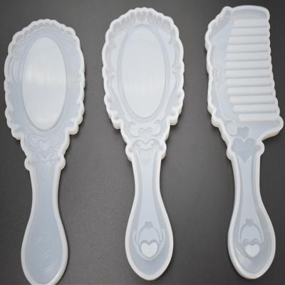 China Mirror crystal dropper UV resin glue handmade silicone mold retro mirror comb mold DIY handmade dropper glue for sale