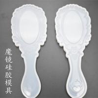 China Mirror crystal dropper UV resin glue handmade silicone mold retro mirror comb mold DIY handmade dropper glue for sale