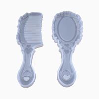 China Mirror crystal dropper UV resin glue handmade silicone mold retro mirror comb mold DIY handmade dropper glue for sale