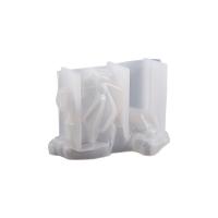 China Dropping resin geometric three-dimensional section lion ornament silicone mold DIY gypsum candle keychain for sale