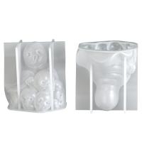 China Halloween Ghost Bone Pile Skull Silicone Mold DIY Aromatherapy Candle Decoration Gypsum Mold for sale