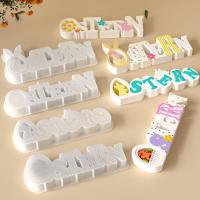 China Cross border Easter letter silicone mold DIY egg rabbit English letter ornament gypsum mold for sale