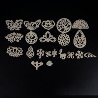 China New DIY crystal dropper mold hollow antique style earrings pendant jewelry collection silicone mold for dropshipping for sale