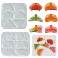 China DIY dropper resin moon ice cream triangle geometric hair clip shark clip patch silicone mold for sale