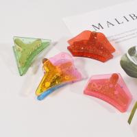 China DIY dropper resin moon ice cream triangle geometric hair clip shark clip patch silicone mold for sale