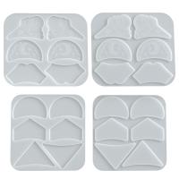China DIY dropper resin moon ice cream triangle geometric hair clip shark clip patch silicone mold for sale